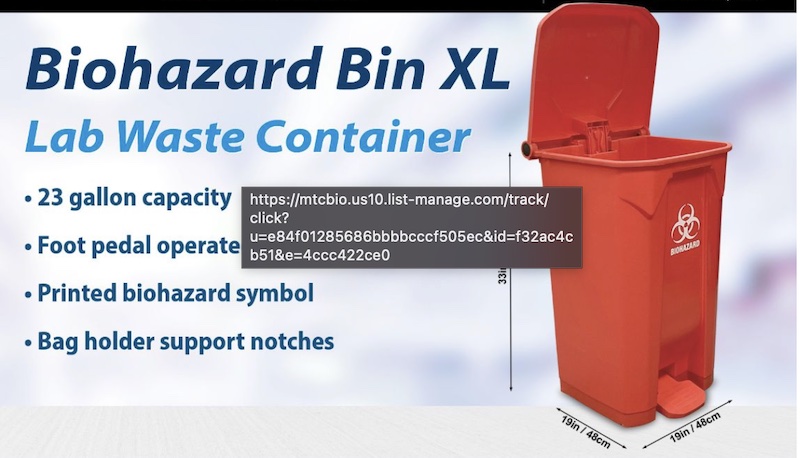 A8002B Biohazard Bin